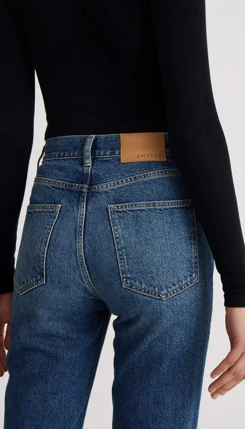 Smythe Hawk High Rise Cuffed Jeans