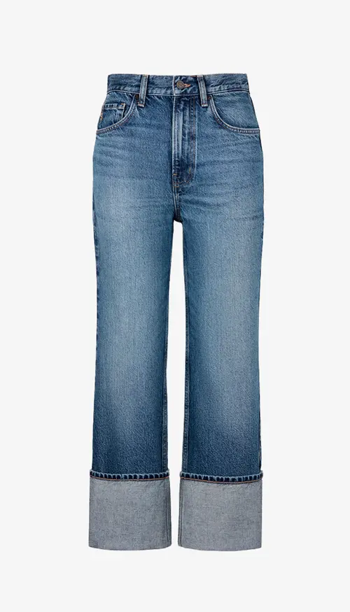 Smythe Hawk High Rise Cuffed Jeans