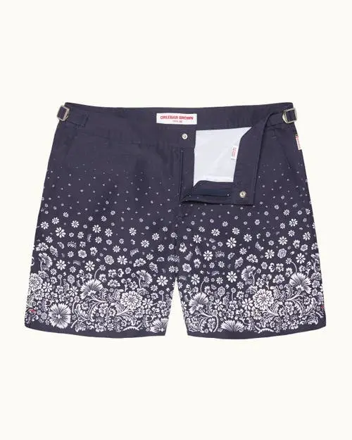 Orlebar Brown Bulldog Exclusive-print Mid-length Swim Shorts - Night Iris