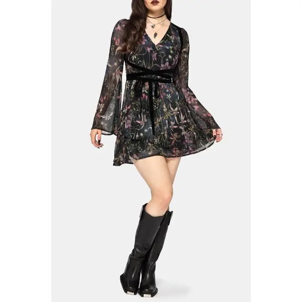 DISTURBIA Elide Orchid Mini Dress