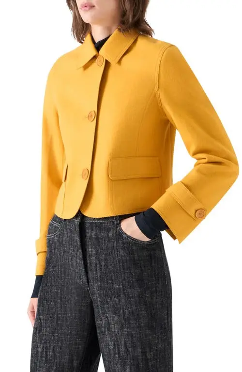 Akris Wool Blend Boxy Jacket
