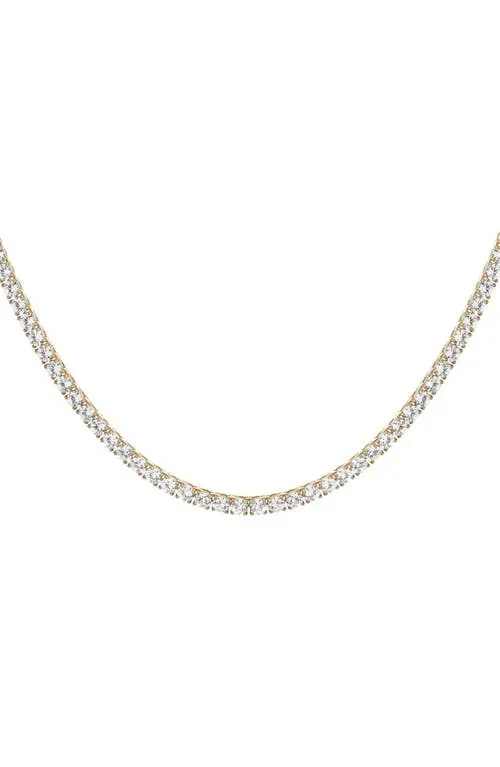 AURATE Unbreakable Lab Grown Sapphire Tennis Necklace - Yellow