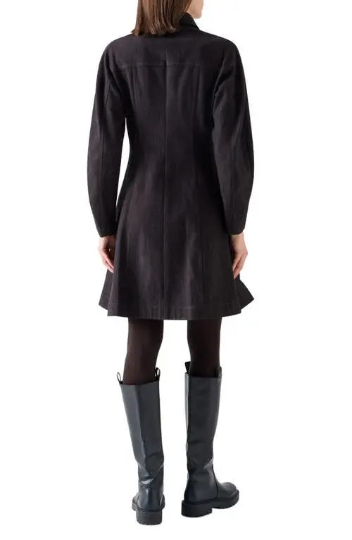 Akris Long Sleeve Denim Shirtdress