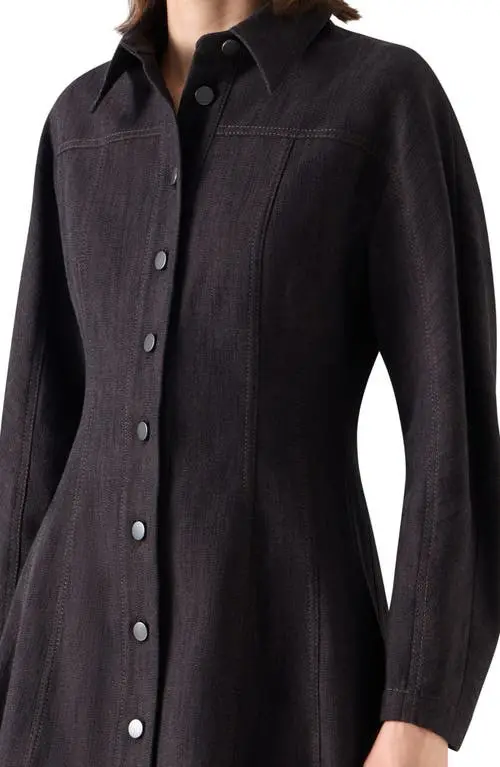 Akris Long Sleeve Denim Shirtdress