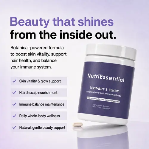 NUTRIESSENTIAL Revitalize & Renew120 Vegetable Capsules