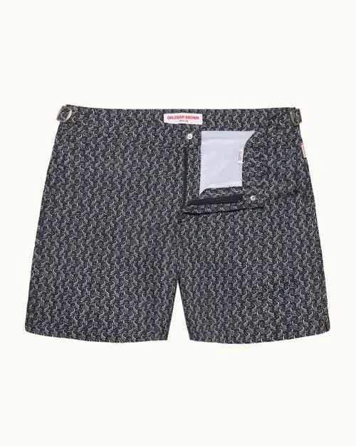 Orlebar Brown Bulldog Exclusive-print Mid-length Swim Shorts - Night Iris