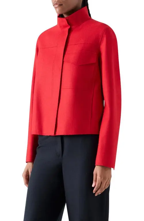 Akris Felted Wool Blend Jacket