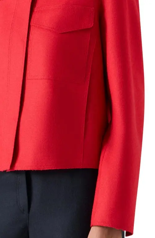 Akris Felted Wool Blend Jacket
