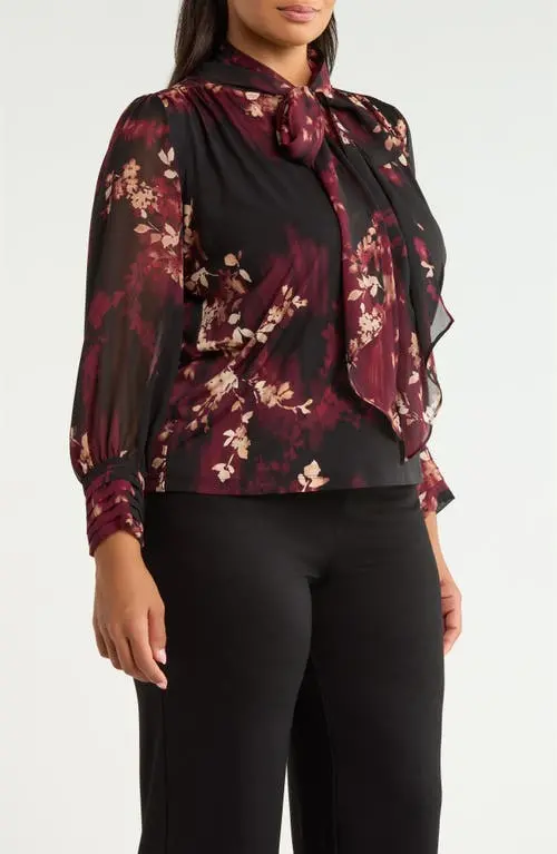 Anne Klein Tie Neck Blouse