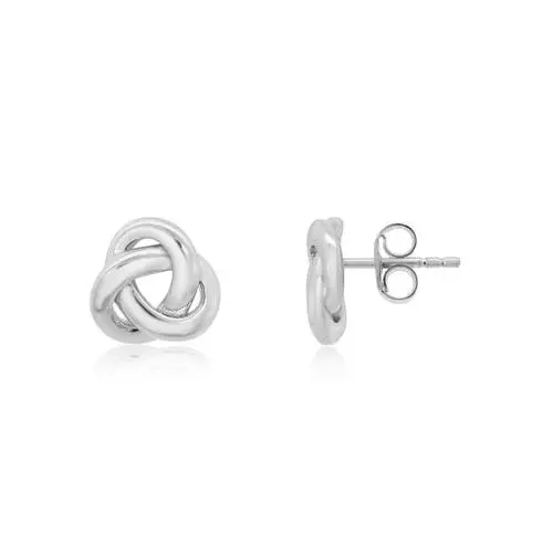 THE LOVERY FINE JEWELRY Classic Love Knot Stud Earrings - Sterling Silver