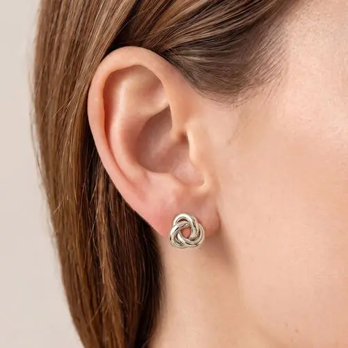 THE LOVERY FINE JEWELRY Classic Love Knot Stud Earrings
