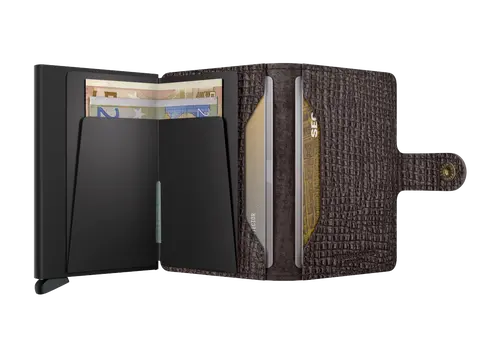 SECRID Miniwallet Palmellato - Brown