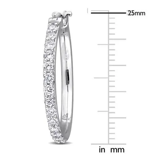 JULIANNA B. Lab-grown Diamond Hoop Earrings