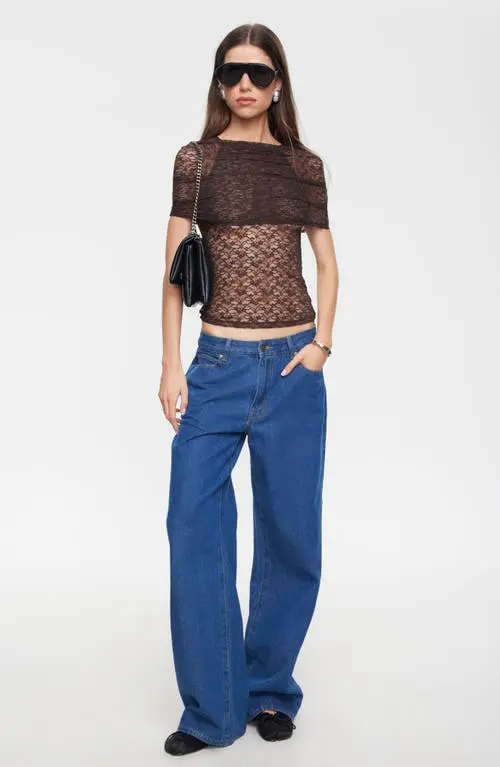 Lioness Bella Vita Lace Layered Top