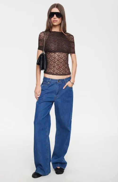 Lioness Bella Vita Lace Layered Top