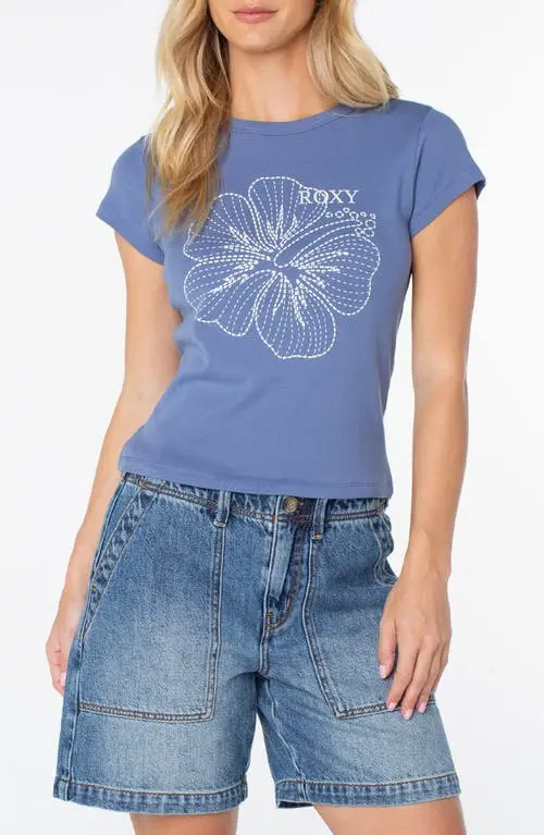 Roxy Stitched Bloom Graphic 90s Baby T-shirt