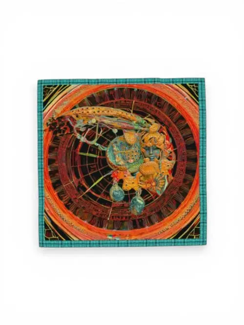 LUNAVERSOUL Orire Afrofuturism Extra Large Silk Scarf - Multicolor