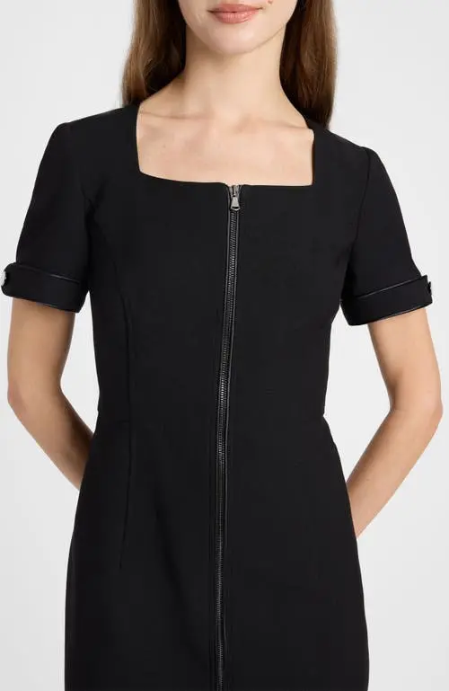 Santorelli Bri Midi Dress In Soft Stretch Crepe