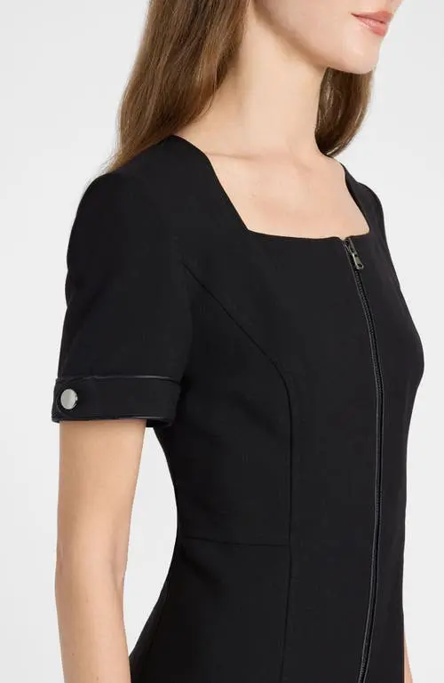 Santorelli Bri Midi Dress In Soft Stretch Crepe