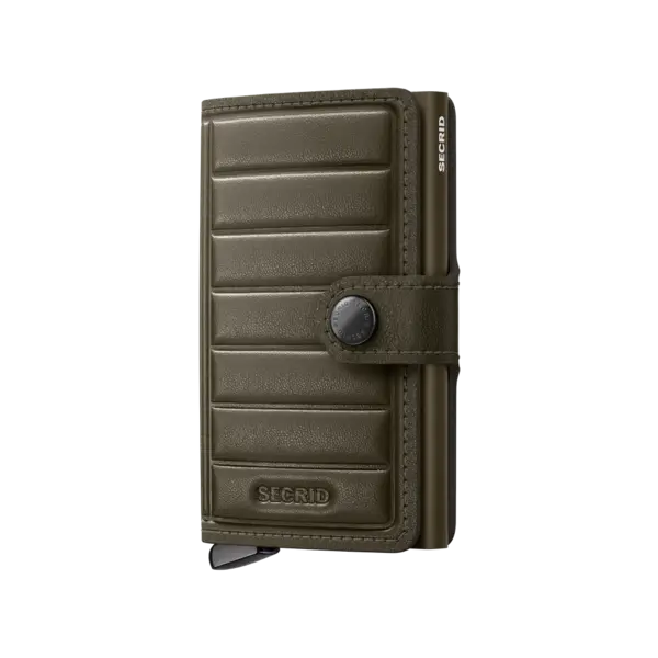 SECRID Premium Miniwallet+ Emboss Lines - Cedar