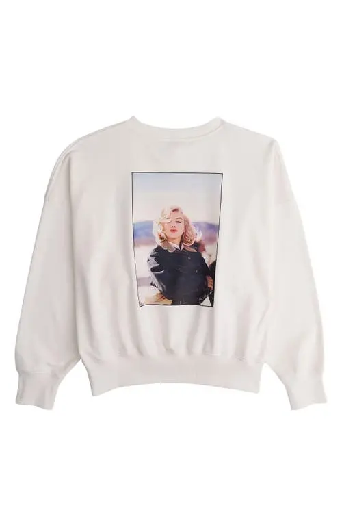 LEEM X Marilyn Monroe Graphic Crewneck Sweatshirt