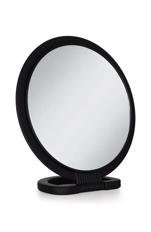 ZADRO Dual-sided Hanging Handheld Mirror In Soft-touch - Soft Touch Black