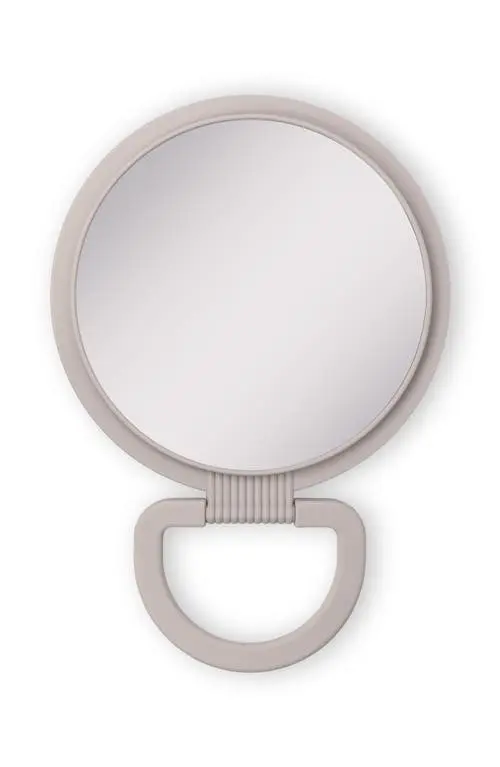 ZADRO Dual-sided Hanging Handheld Mirror In Soft-touch - Soft Touch Gray