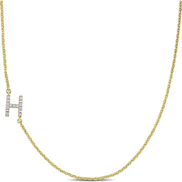 JULIANNA B. 14k Yellow Gold Diamond Necklace - H