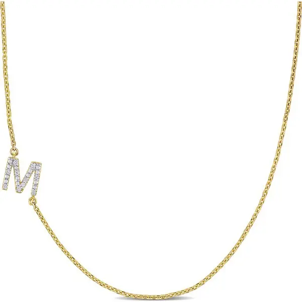 JULIANNA B. 14k Yellow Gold Diamond Necklace - M