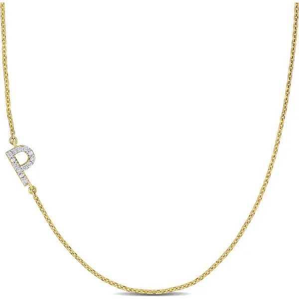 JULIANNA B. 14k Yellow Gold Diamond Necklace - P