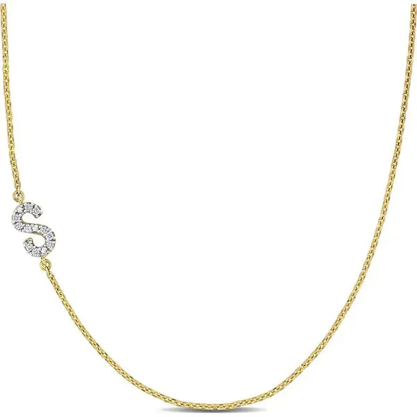 JULIANNA B. 14k Yellow Gold Diamond Necklace - S
