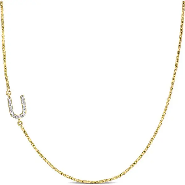 JULIANNA B. 14k Yellow Gold Diamond Necklace - U