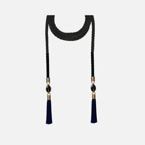 DANIELA MILLAN JEWELRY Silk Tassel Belt With Quartz