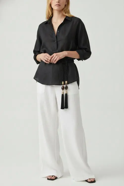 DANIELA MILLAN JEWELRY Silk Tassel Belt With Quartz