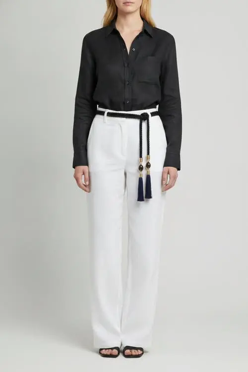 DANIELA MILLAN JEWELRY Silk Tassel Belt With Quartz
