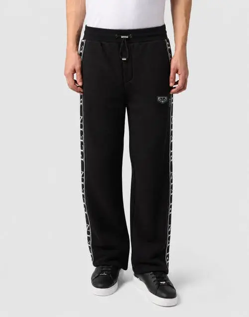 Philipp Plein Jogging Trousers Plein Tape - Black