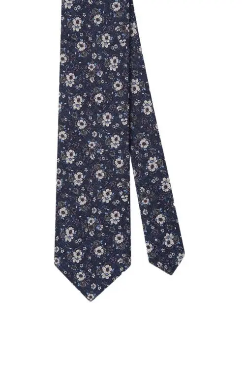 Robert Talbott Robert Small Floral Best Of Class Necktie - Blue