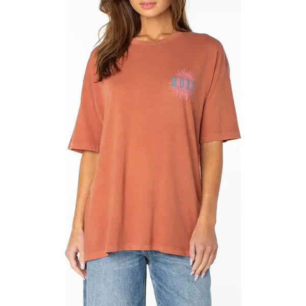 Roxy Sun Club Graphic T-shirt - Chutney