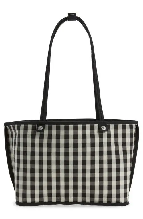 Baggu Medium Nylon Reversible Tote - Black Mix
