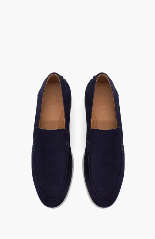 CAVALINHO Nautical Suede Loafers - Navy
