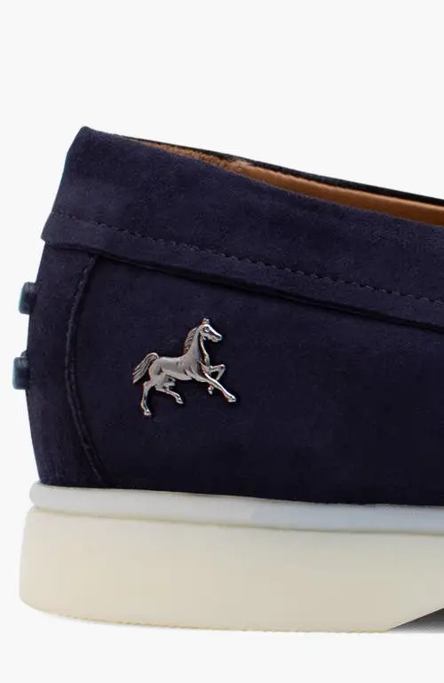 CAVALINHO Nautical Suede Loafers - Navy
