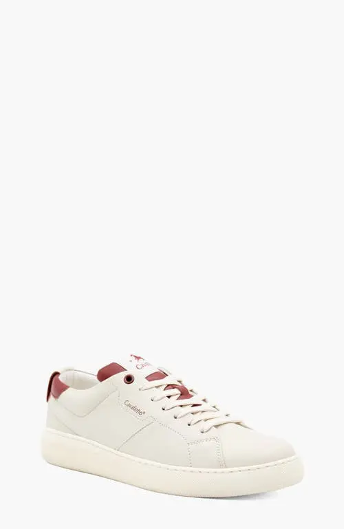 CAVALINHO Club Leather Low Top Sneakers - Beige/red