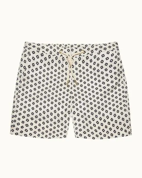 Orlebar Brown Bulldog Swim Shorts - Latte/night Iris
