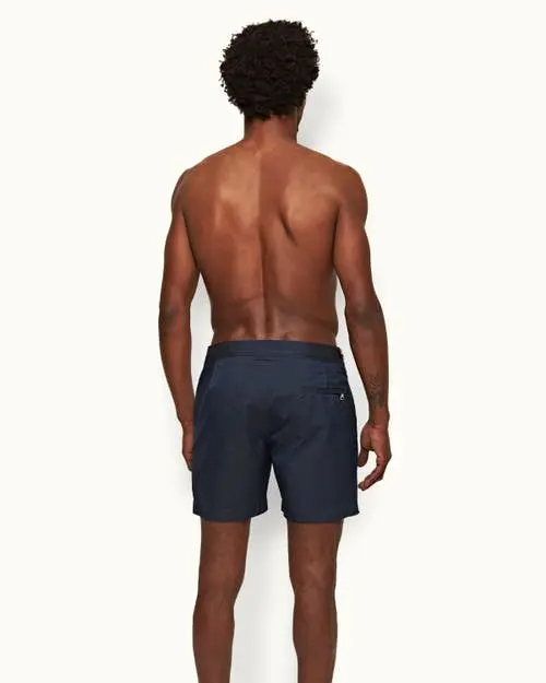 Orlebar Brown Bulldog Textured Polyester-viscose Blend Swim Shorts