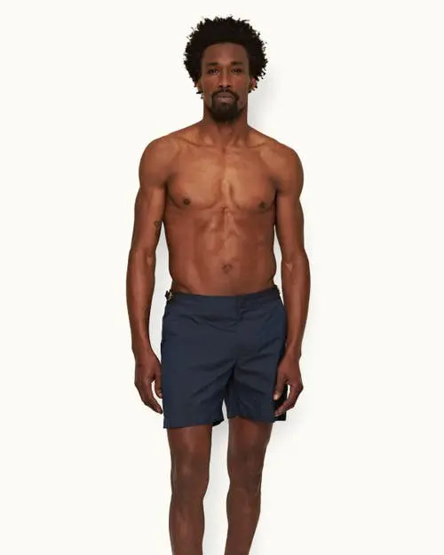 Orlebar Brown Bulldog Textured Polyester-viscose Blend Swim Shorts