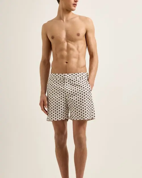 Orlebar Brown Bulldog Swim Shorts - Latte/damson