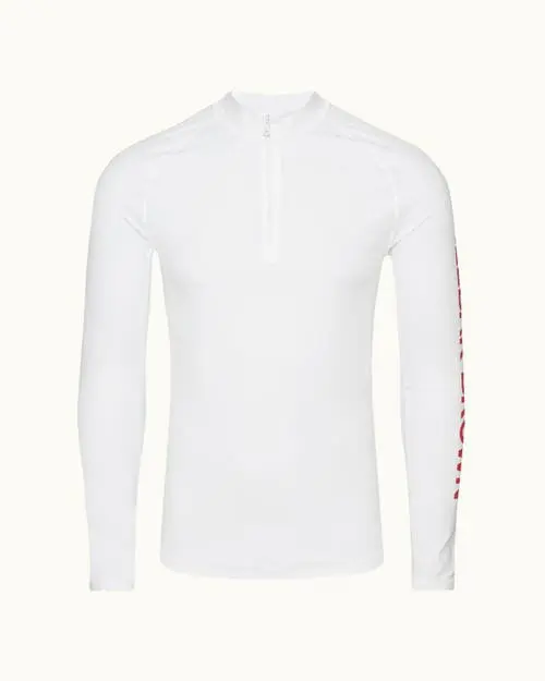 Orlebar Brown Bray Tailored-fit Rash Guard - White