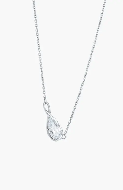 RIZEN JEWELRY Solace Tear Necklace - Sterling Silver