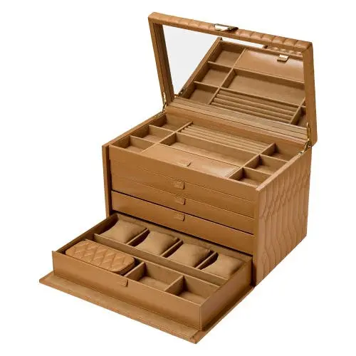 Wolf Lauren Extra Large Jewelry Box - Caramel
