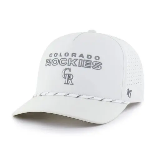 '47 47 Colorado Rockies Forward Vault Hitch Adjustable Cap - White